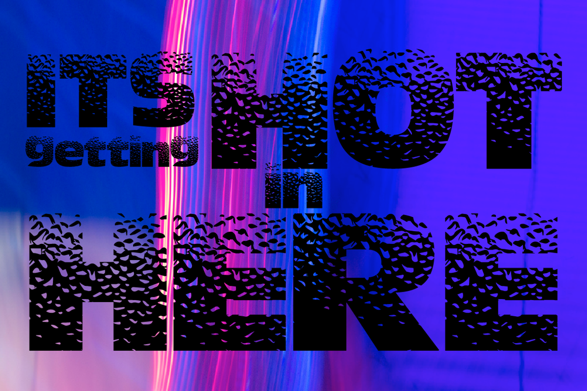HotSweat, a Font by xero fonts