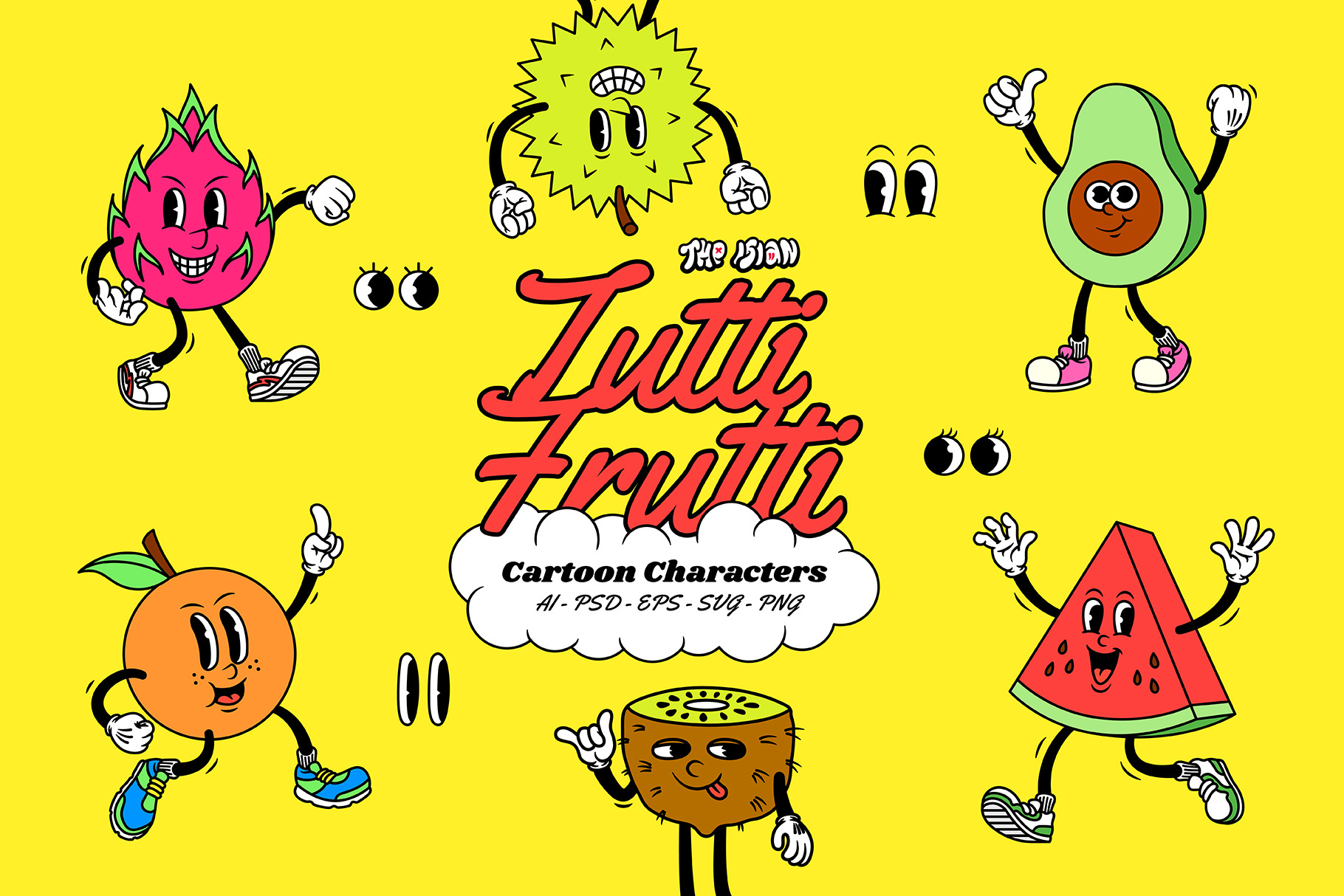 Tutti Frutti Cartoon Characters