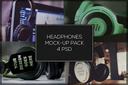 Headphones Mock-up Pack#1, a Packaging Mockup by vraiana
