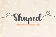 Shaped - Modern Handwritten Font, a Script Font by Fontcastle ...