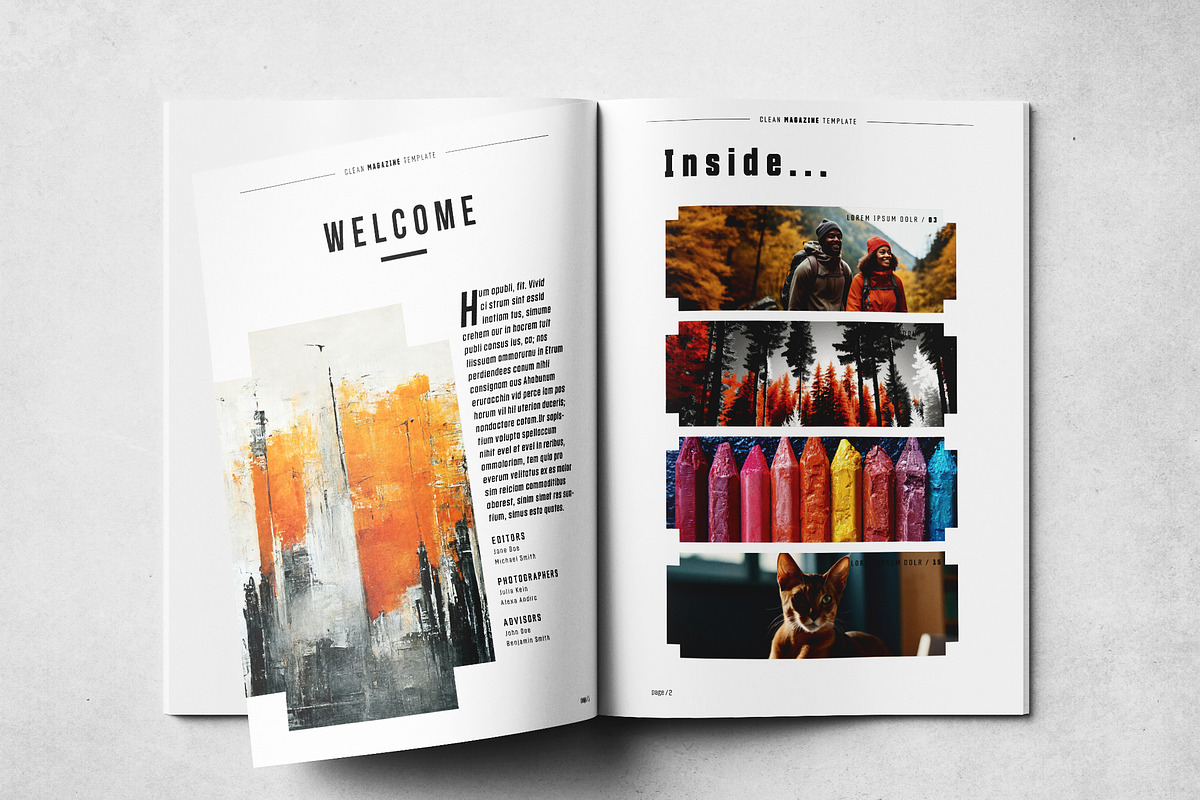 Magazine Print Layout, a Magazine Template by Grkic Creative | Creative ...