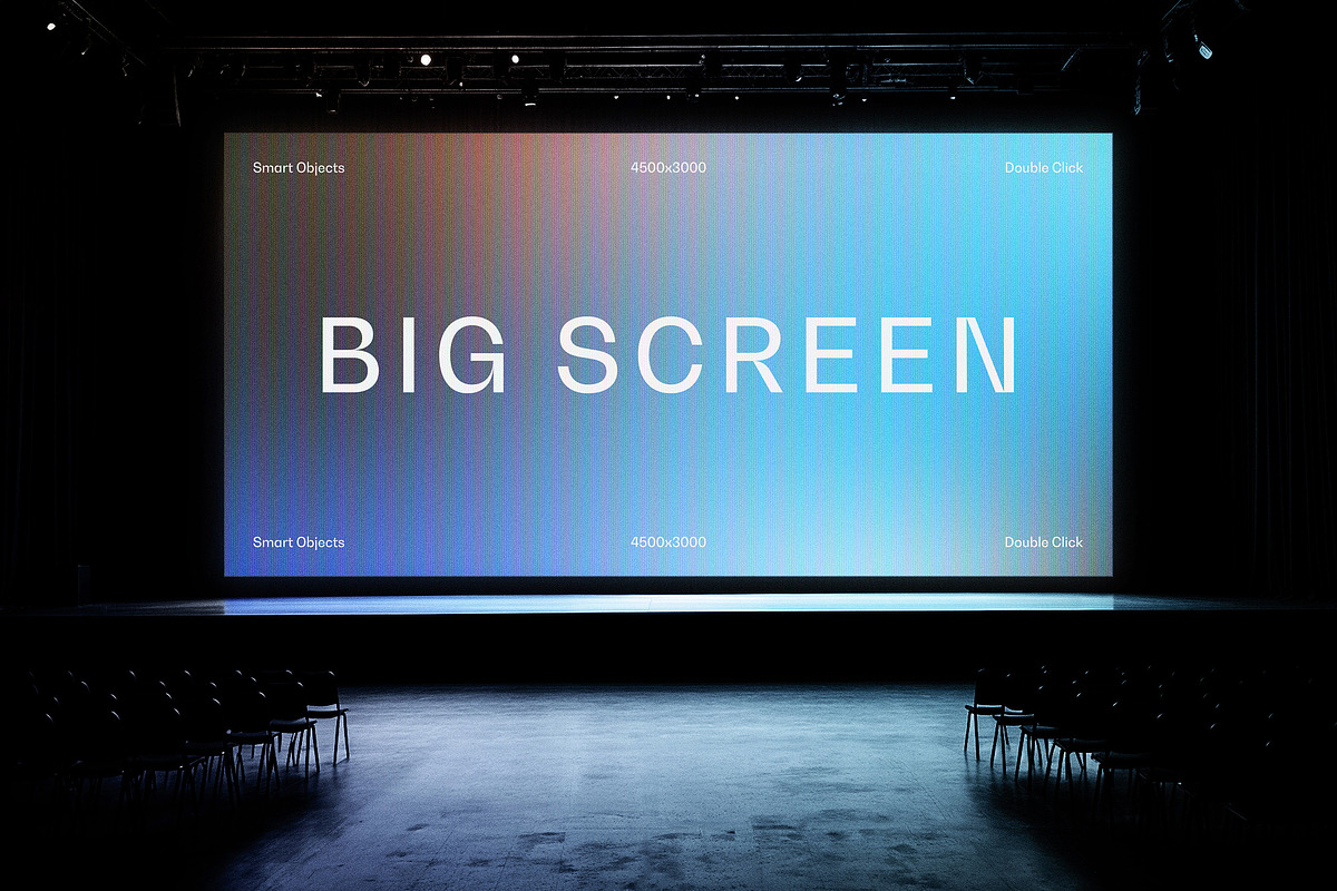 Big Screen Mockup, an Advertising Mockup by Design Squad