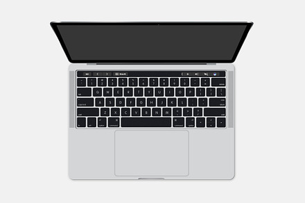 Flat MacBook Pro Mockup | Mac Mockups ~ Creative Market