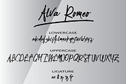 Alva Romeo, a Script Font by beeART