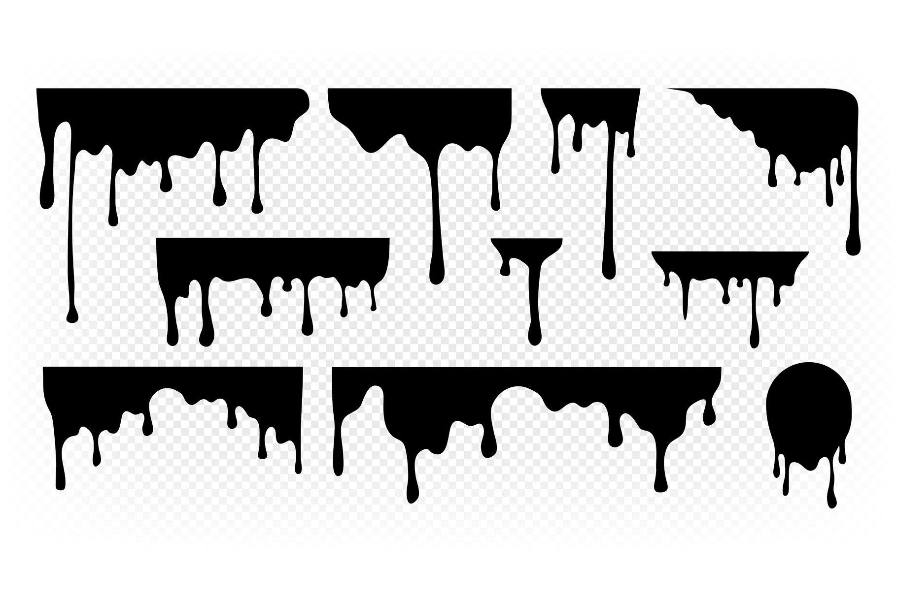 Dripping ink. Melting paint, liquid, a Graphic by Valerie Bodnar