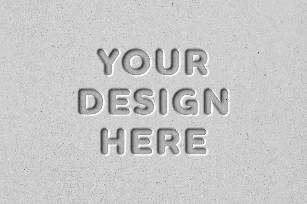 Debossing Logo Mockup, a Mockup by Design Squad
