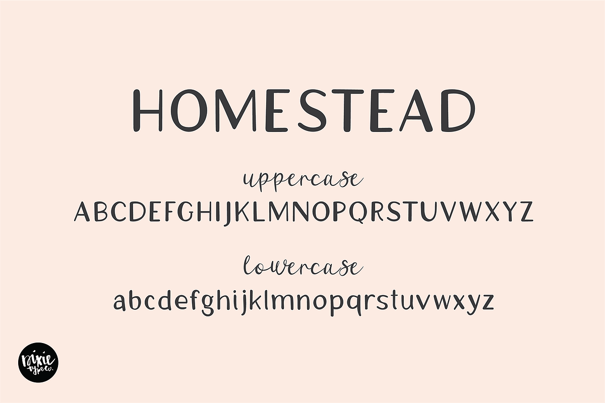 HOMESTEAD Sans Serif Farmhouse Font, a Sans Serif Font by Blush Font Co.