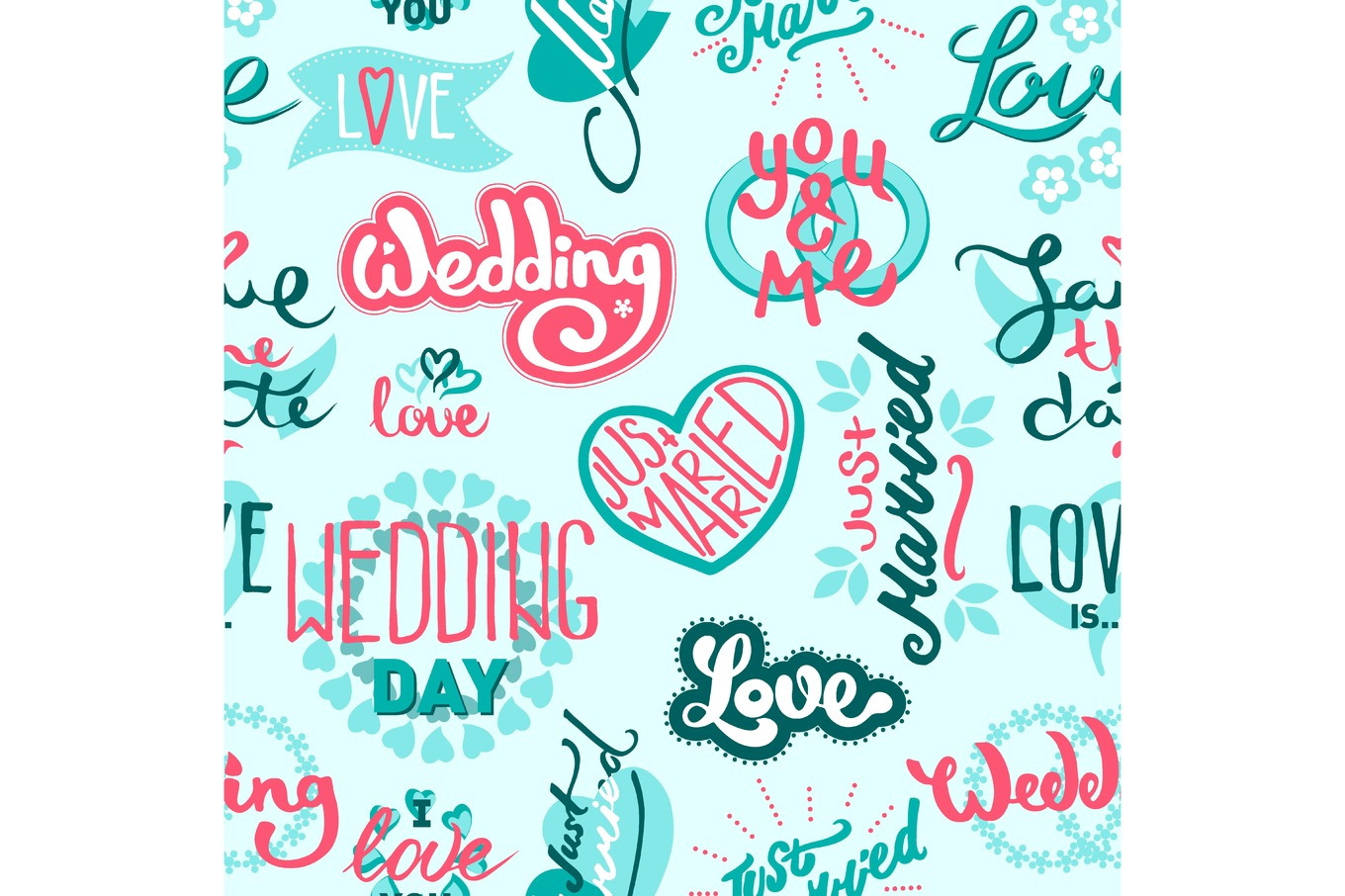 Typography Save the Wedding Day date quote text design greeting cards ...