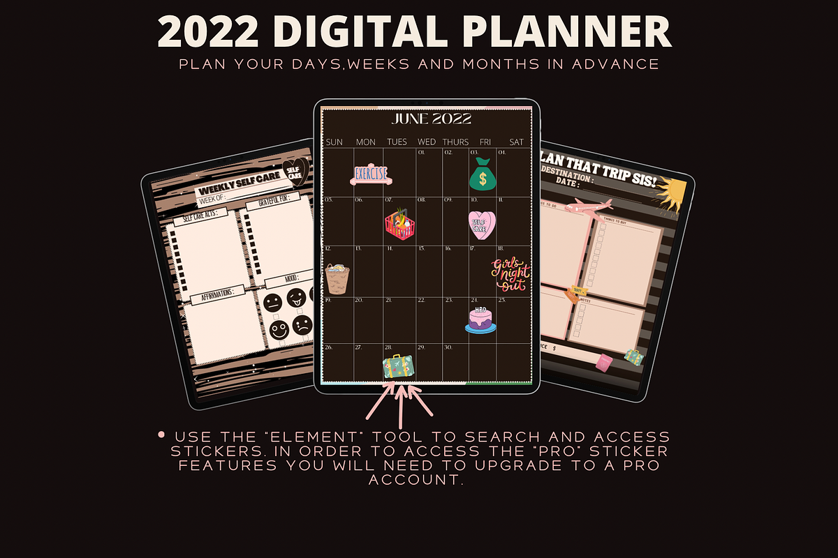 Editable Boss Babe Planner Template, a Stationery Template by ...