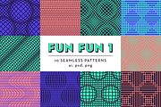 FUN FUN 1 : 10 seamless patterns | Graphic Patterns ~ Creative Market