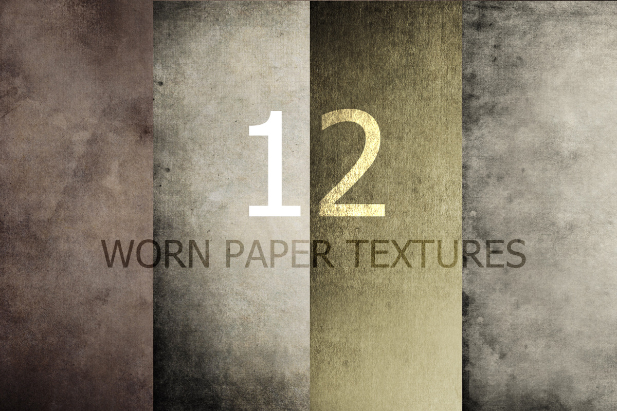 12 worn paper textures, a Texture Graphic by VL Shop | Creative Market