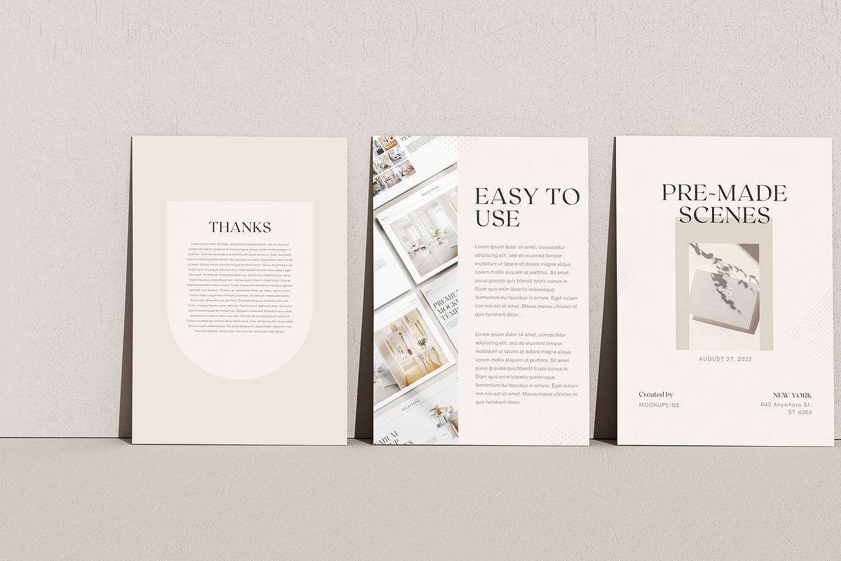 Minimal iPad & A4 Mockup Set, an iPad Mockup by Mockup Line