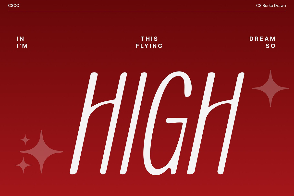 CS Burke Drawn–Slim Modern Sans Serif