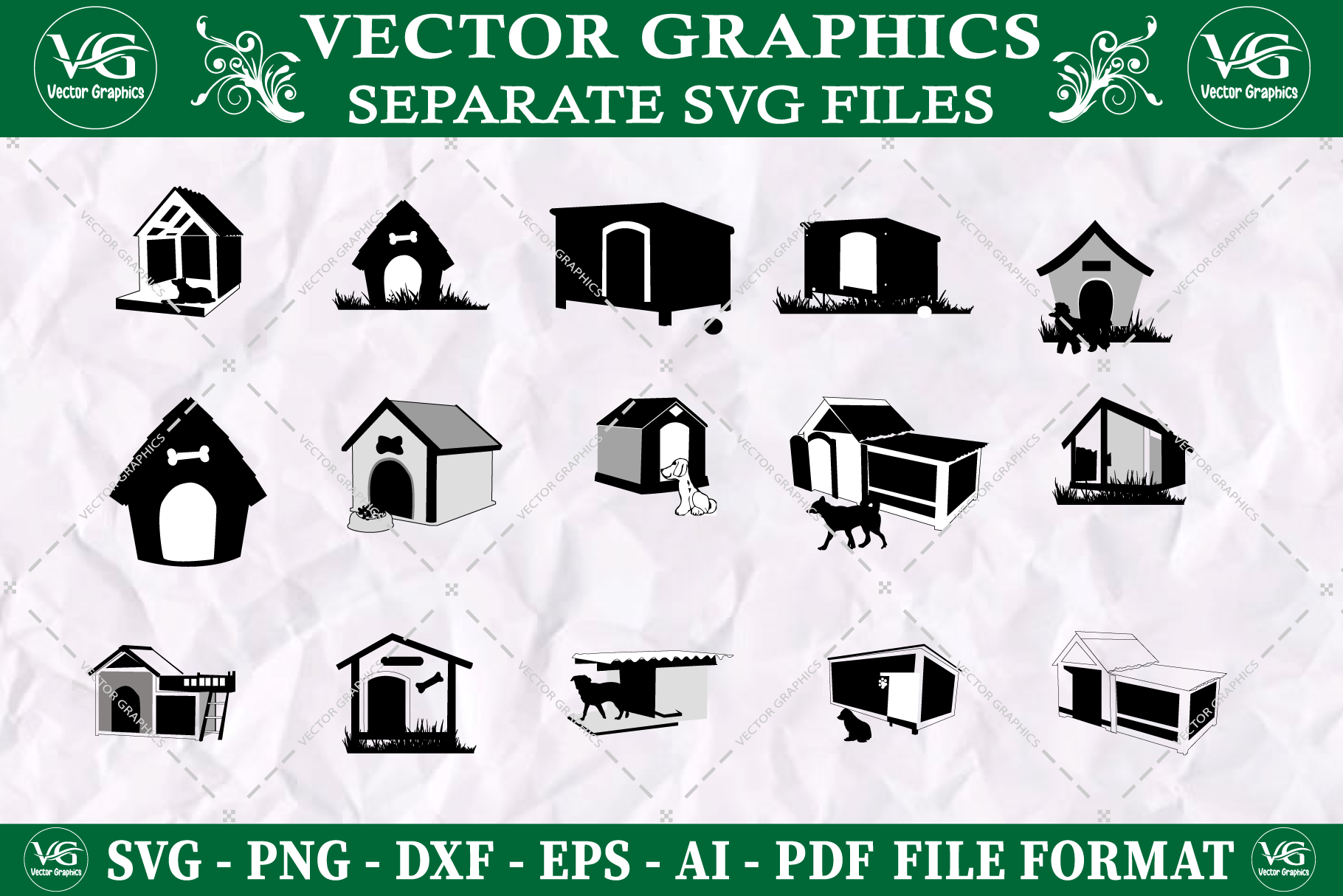 Dog House SVG Bundle, Dog House dxf