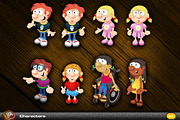 Family Mascot Pack 1, an Illustration by quicky