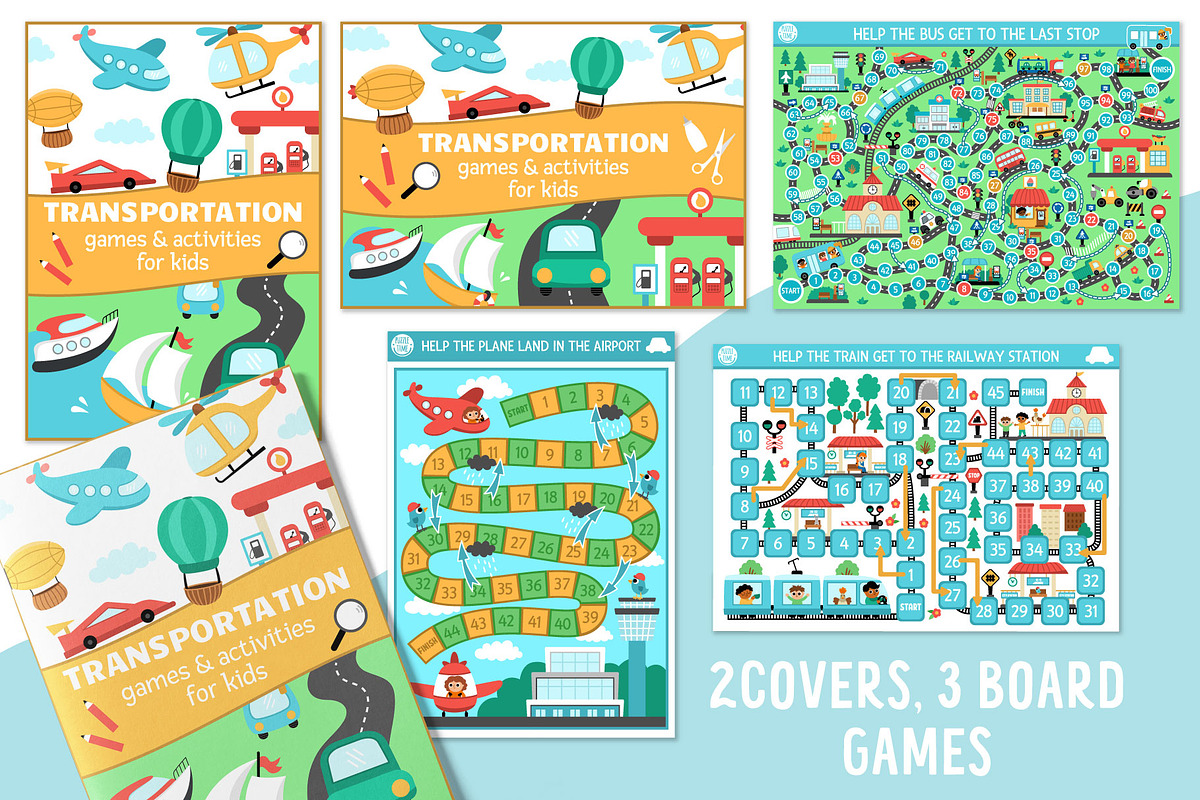 Transportation games and activities, an Education Illustration by Lexi ...