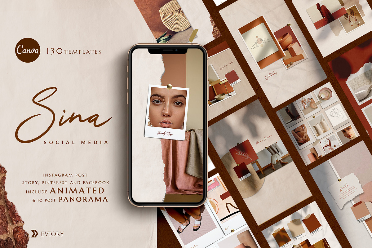 CANVA Bundle Social Media Pack, a Social Media Template by Eviory
