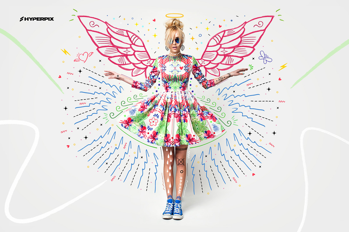 Hyper Hand Drawn - 1000 PNG Elements, an Object Graphic by Hyperpix ...