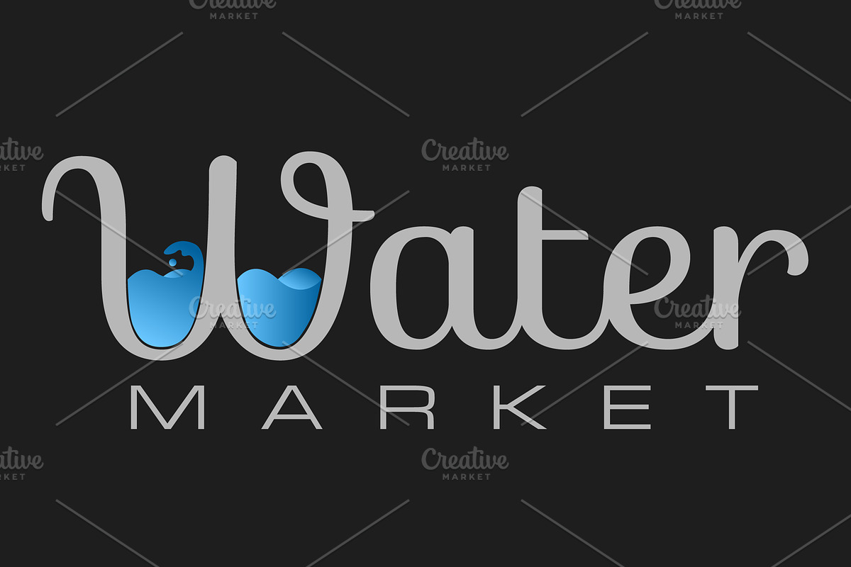 Water Market Template, a Branding & Logo Template by MaryHat Shop ...
