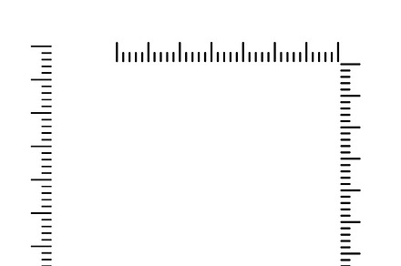 Measuring scale, markup for rulers., an Education Illustration by Drum ...