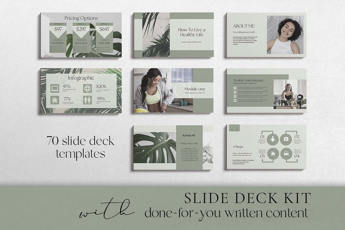 Health & Wellness Coach Canva Template