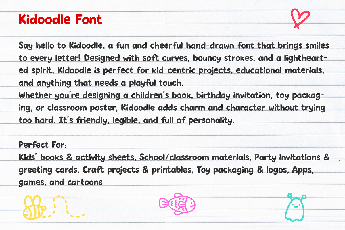Kidoodle Font | Creative Market