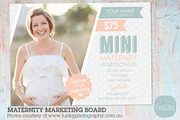 IR003 Maternity Marketing Board, a Flyer Template by Paper Lark