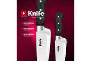 Vector Swiss made knife ad template, an Object Graphic by antishock