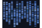 genomic data visualization | Healthcare Illustrations ~ Creative Market
