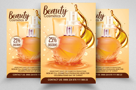 Beauty Cosmetics Product Flyer, a Flyer Template by Business Flyers
