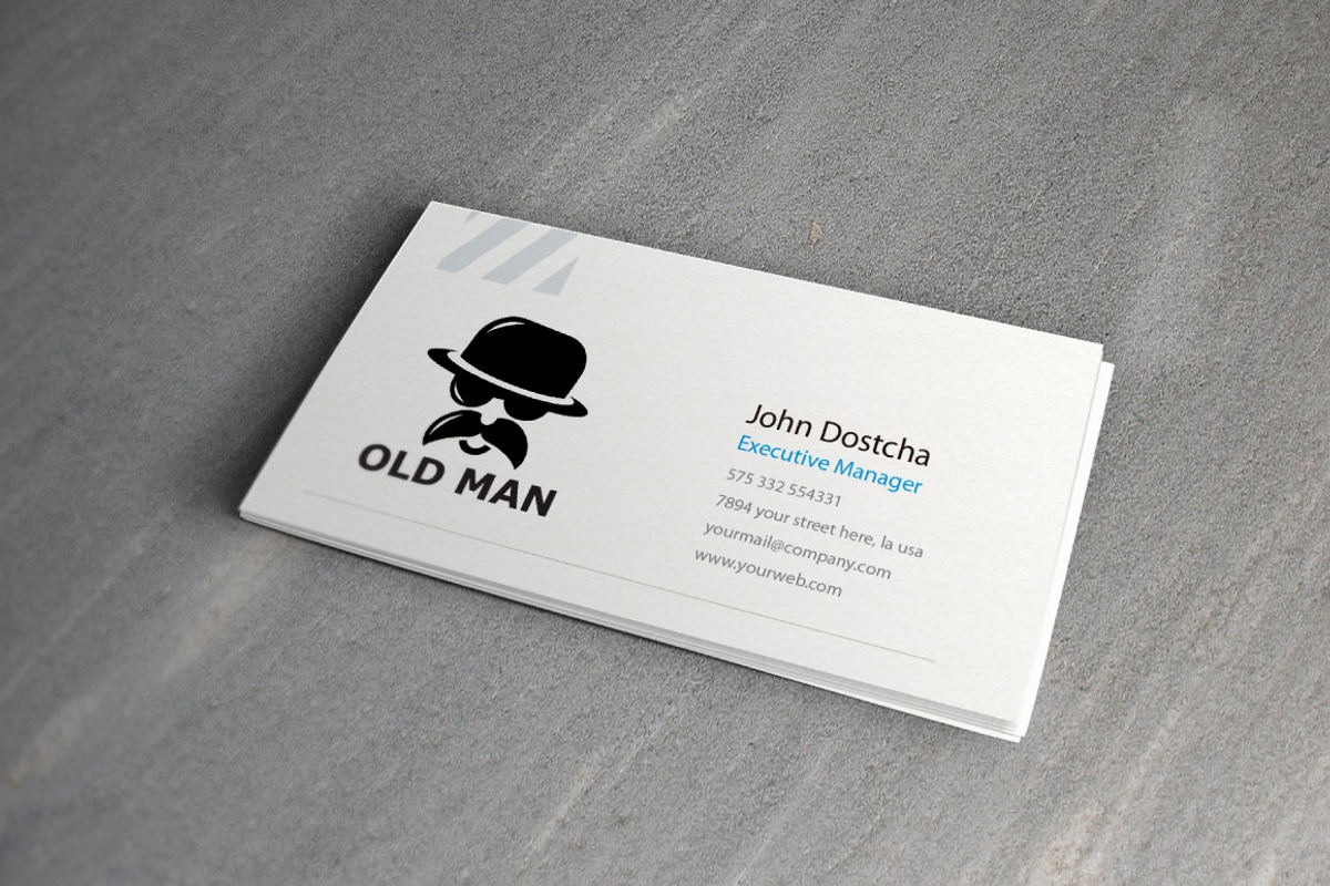 Old Man Logo Template, a Branding & Logo Template by Heavtryq Design