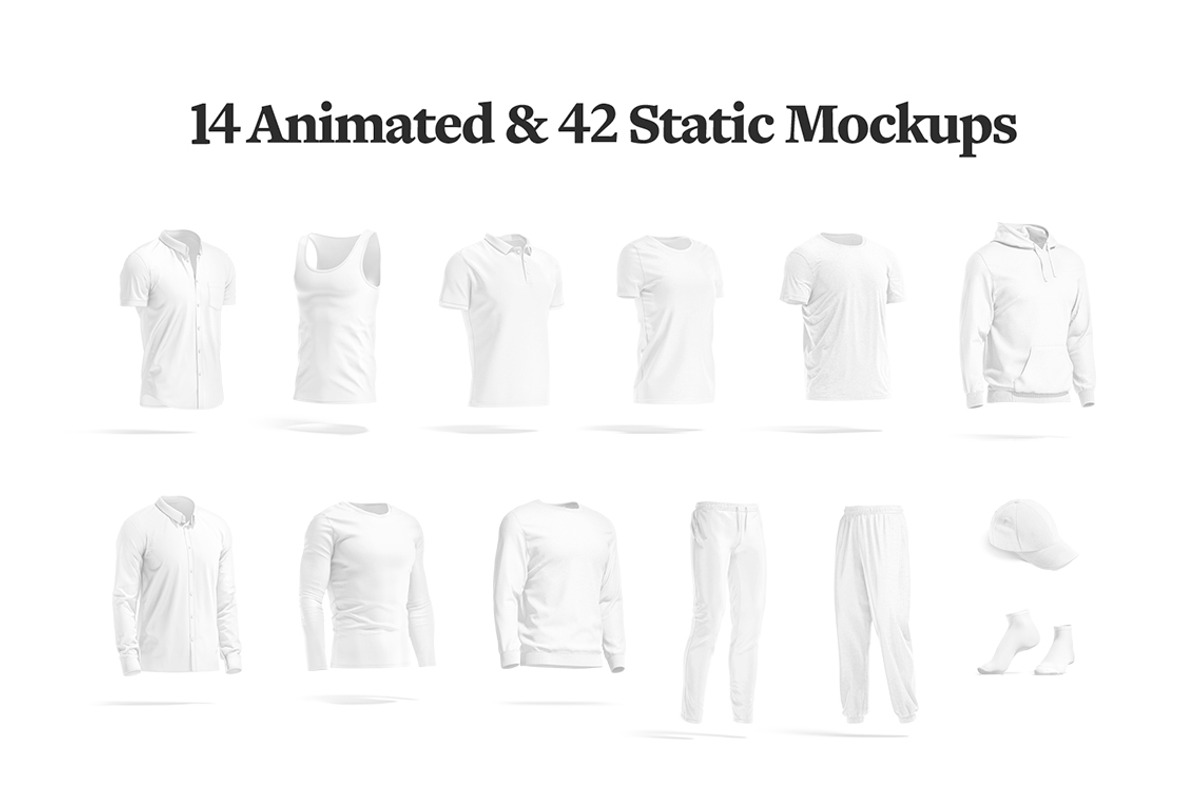 Apparel Animated Mockups Bundle, an Apparel Mockup by rebrandy