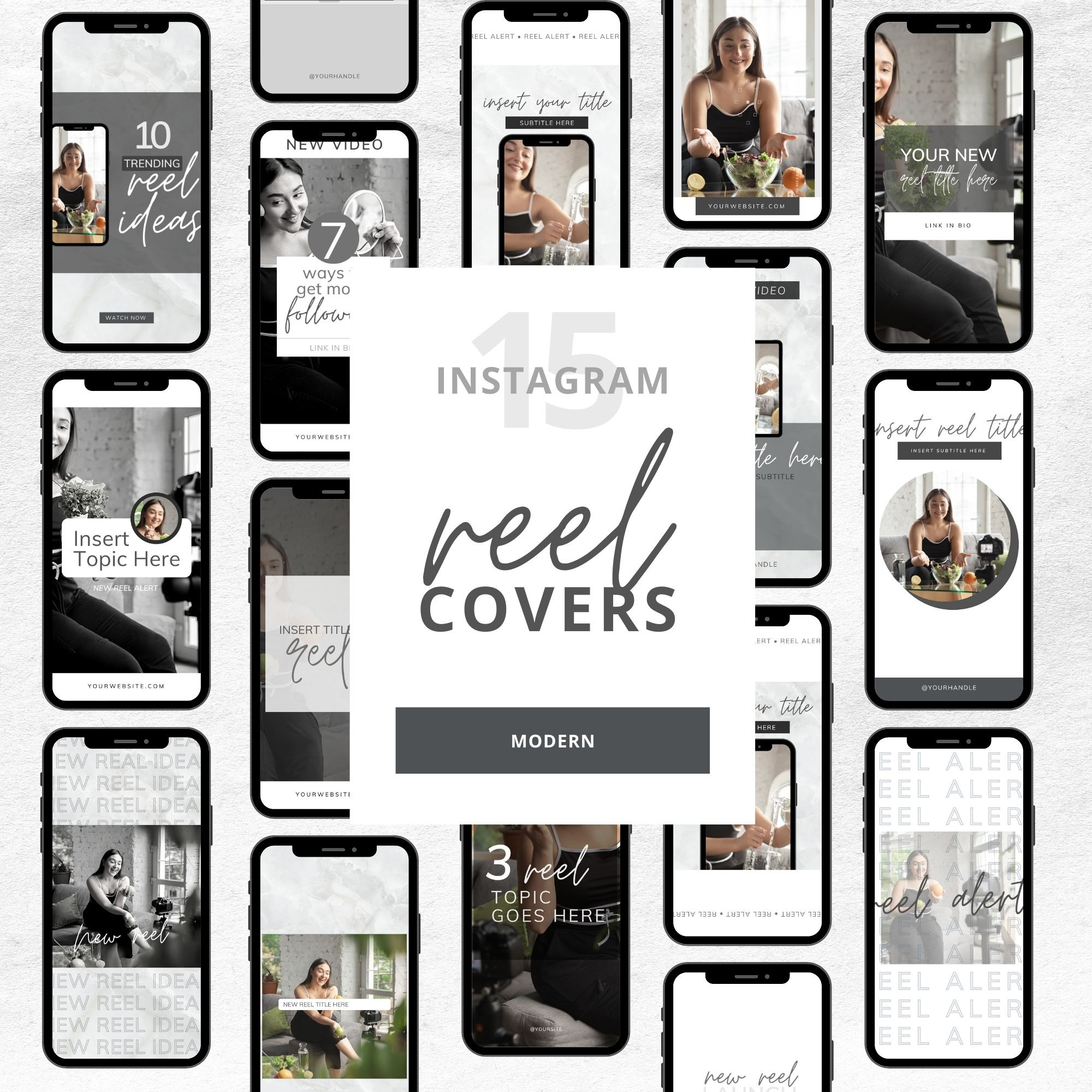 Modern Instagram Reel Cover Templates