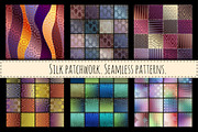Silk textures Seamless Patchwork