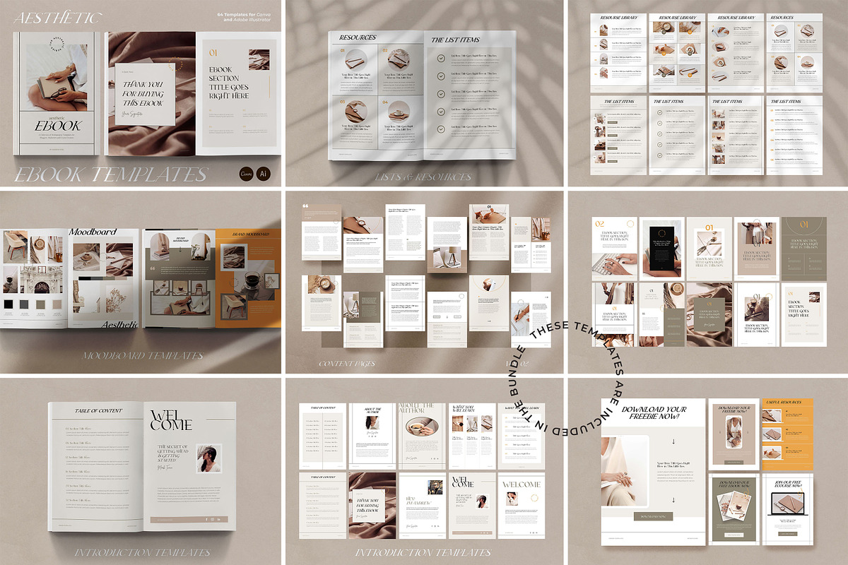 Creative Entrepreneur Bundle CANVA, a Marketing Template by AndrewPixel