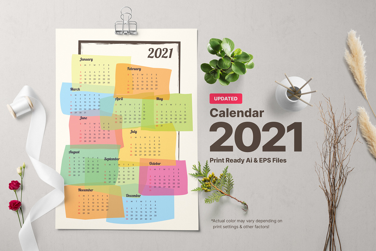 Calendar Layout, a Stationery Template by Vackground