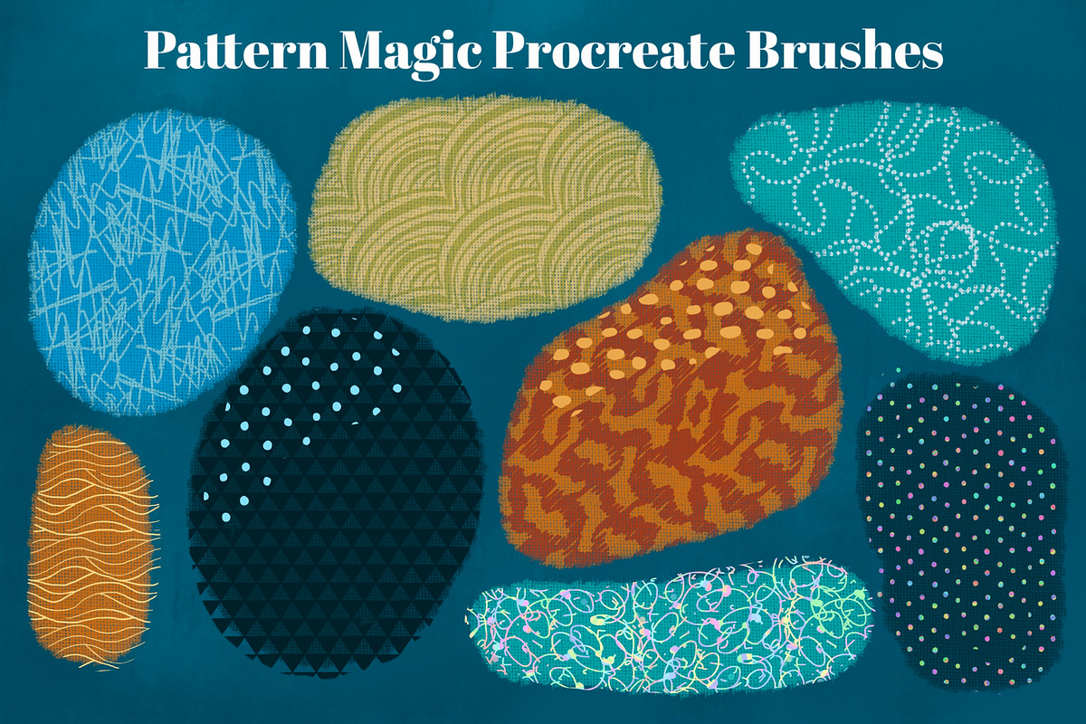 Pattern Magic Procreate Brushes, a Brush Add-On by Mels Brushes