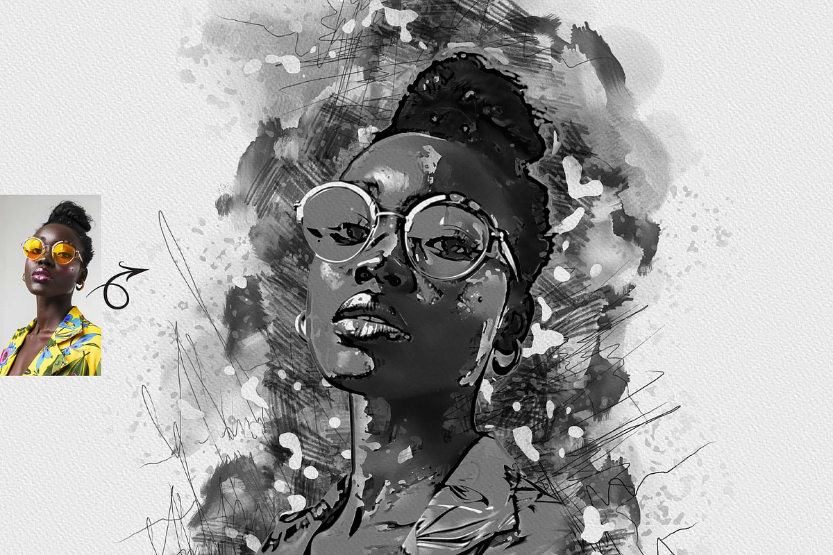 Stylish Ink Art Photoshop Action
