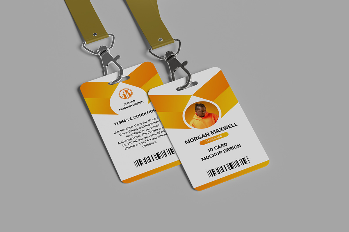 ID Card Mockup, an Advertising Mockup by seramoe