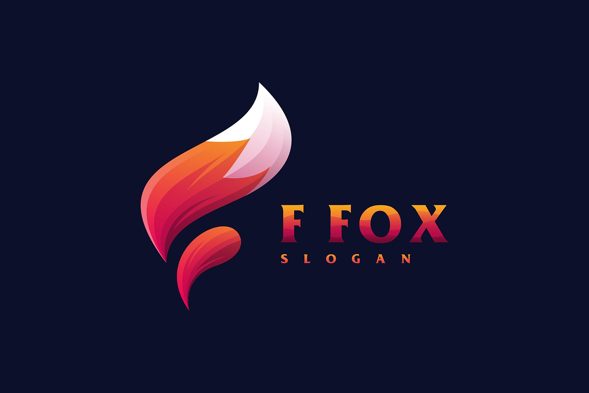 F fox logo design template, a Templates & Theme by lelevien