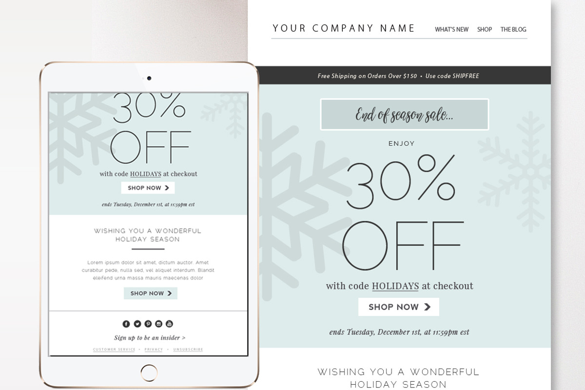 Sales Fashion Email Template, an Email Template by By Stephanie Design