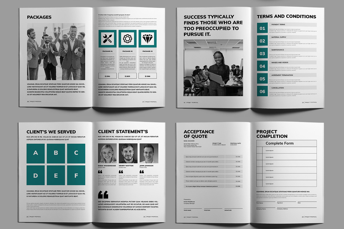 Project Proposal Layout | Creative Market