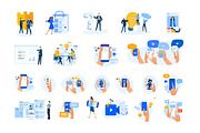 Flat Design People Illustrations | Education Illustrations ~ Creative ...