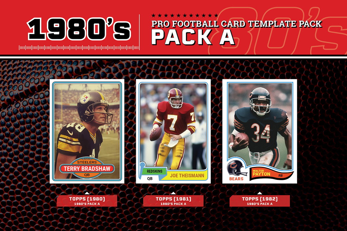Pro Football Card Templates