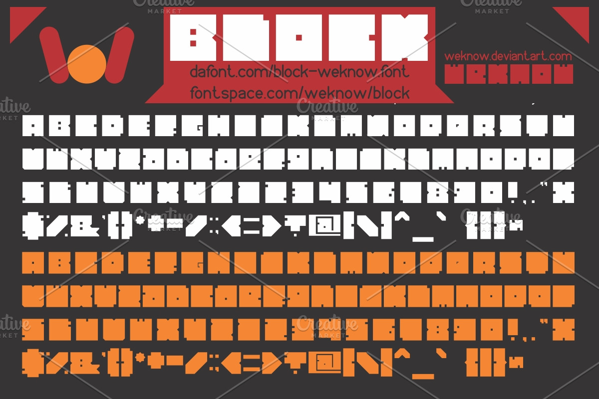 block font