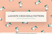 Lacoste Crocodile Seamless Pattern