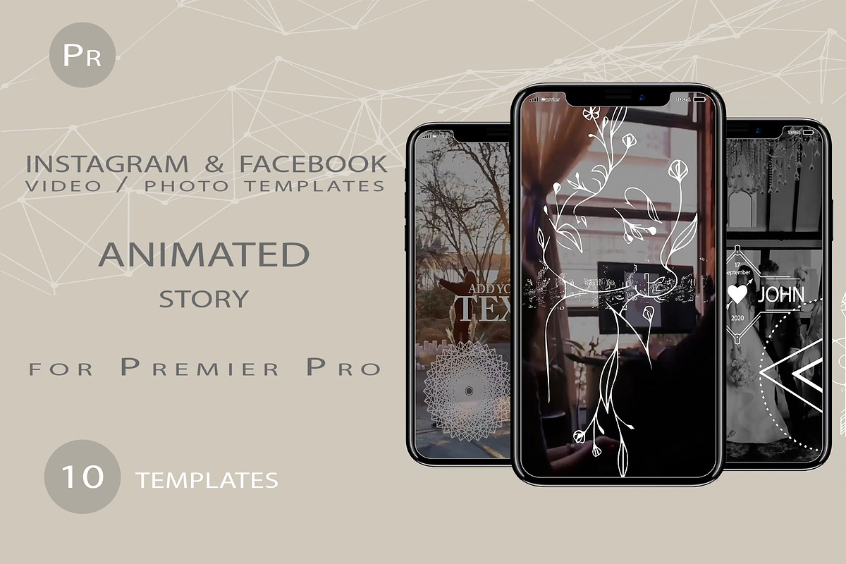ANIMATED TEMPLATES FOR PREMIER PRO, a Poster Template by ...