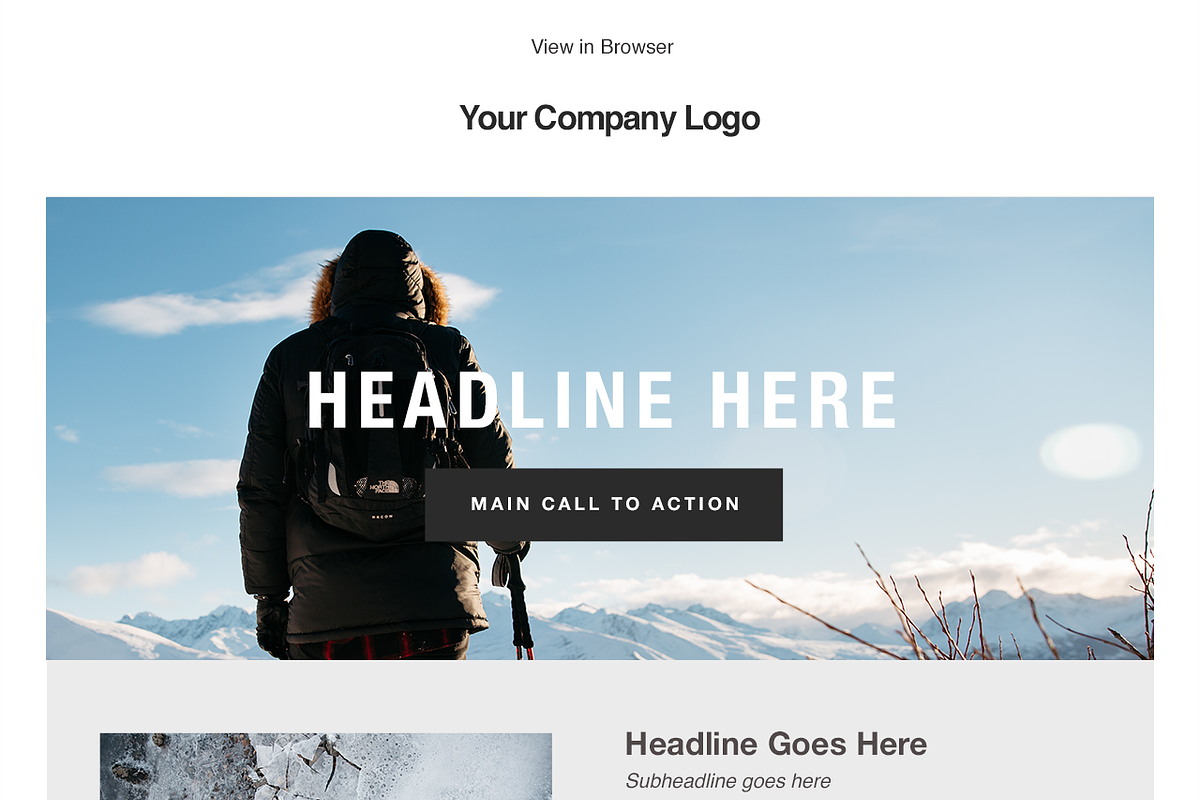 MailChimp HTML Email Template, an Email Template by Leanna Norwood Creative