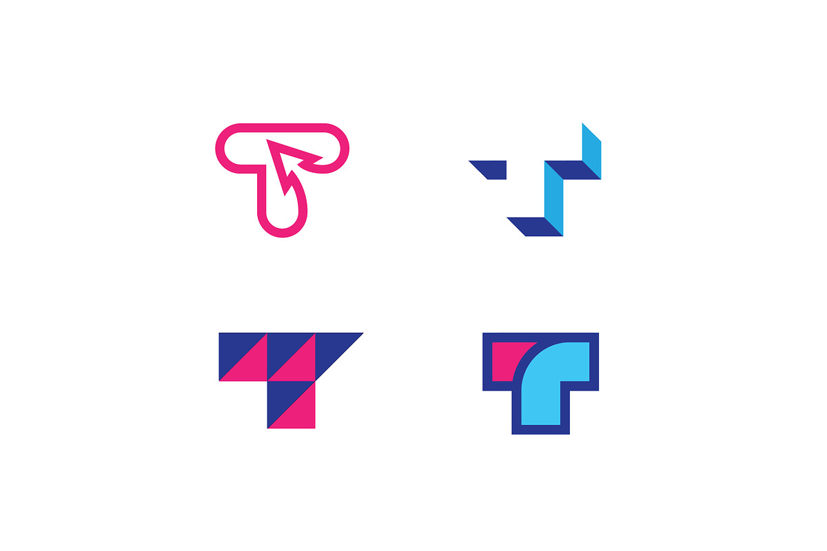 Letter T Monogram Collection, a Branding & Logo Template by iZeljko