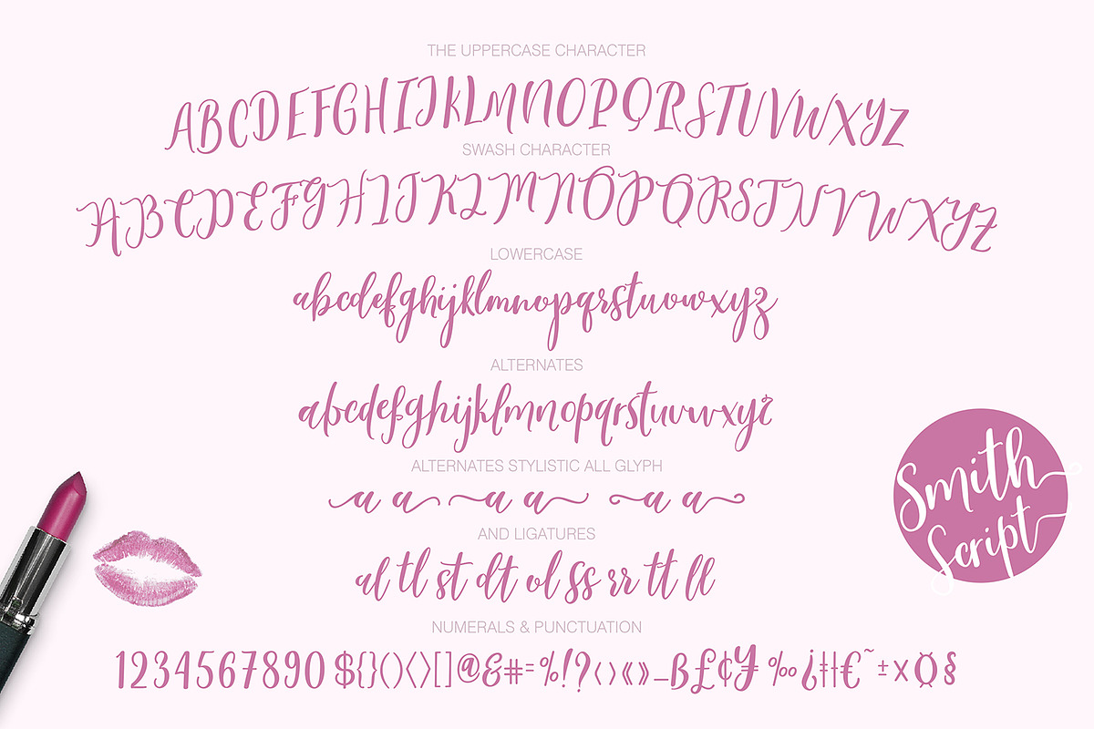 Smith, a Script Font by Fontastic | cursive smith, how to write smith ...